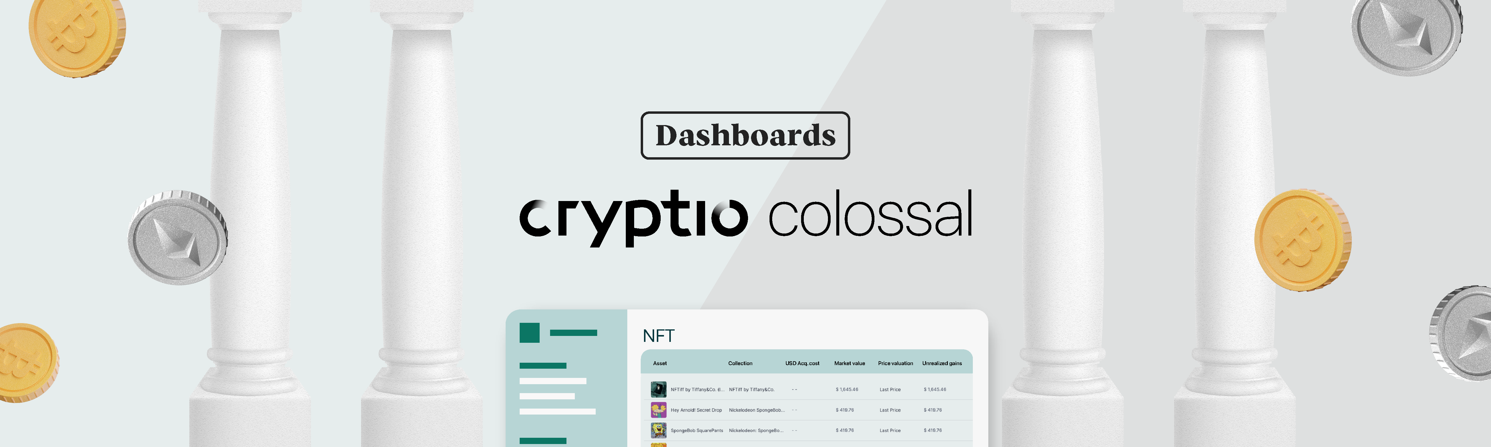 DeFi & NFT Dashboards | Cryptio Colossal